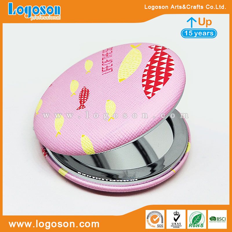 Round Cheap Metal Pocket Mirrors Custom In Bulk