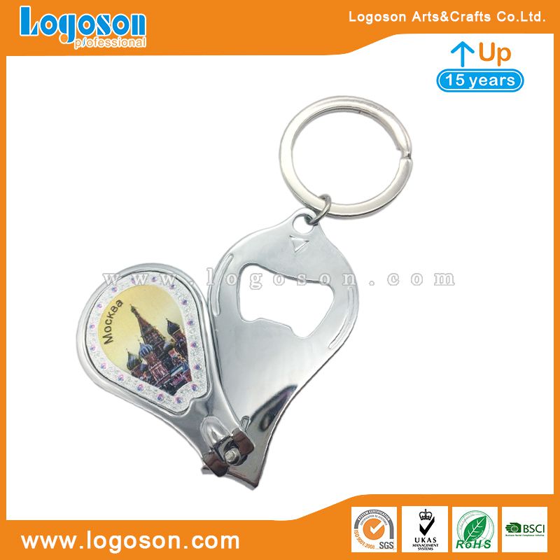 Custom Logo Keychain Opener Nail Clipper Multi Tool