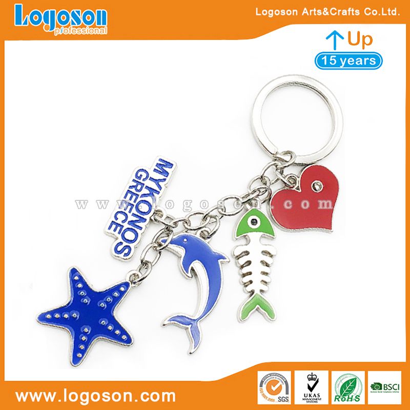 Beautiful Greece Mykonos Bulk Customized Best Key Chains
