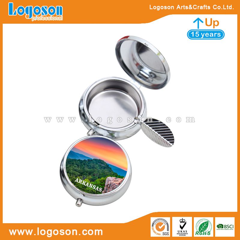 Arkansas Souvenirs Multi-Tool Metal Pill Box & Pocket Ashtray