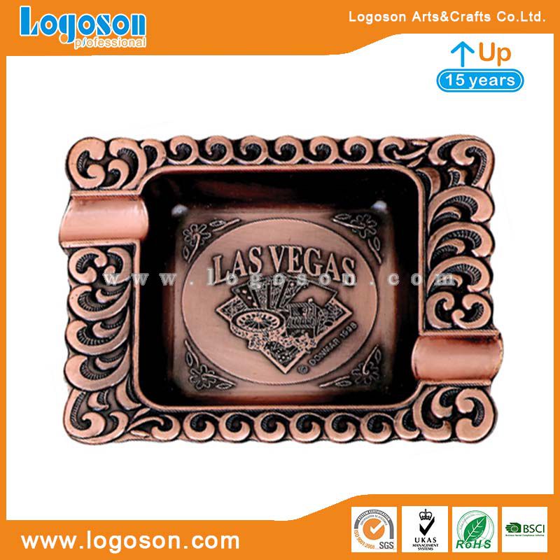 Metal Square Decorative Plates Las Vegas Souvenirs Bulk Custom