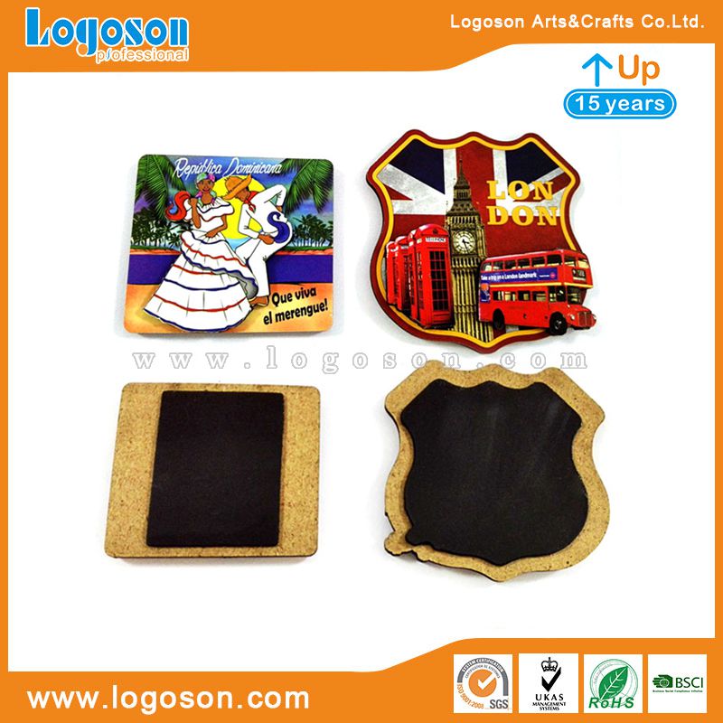 Custom Your Logo Wood Refrigerator Magnets Country Gifts