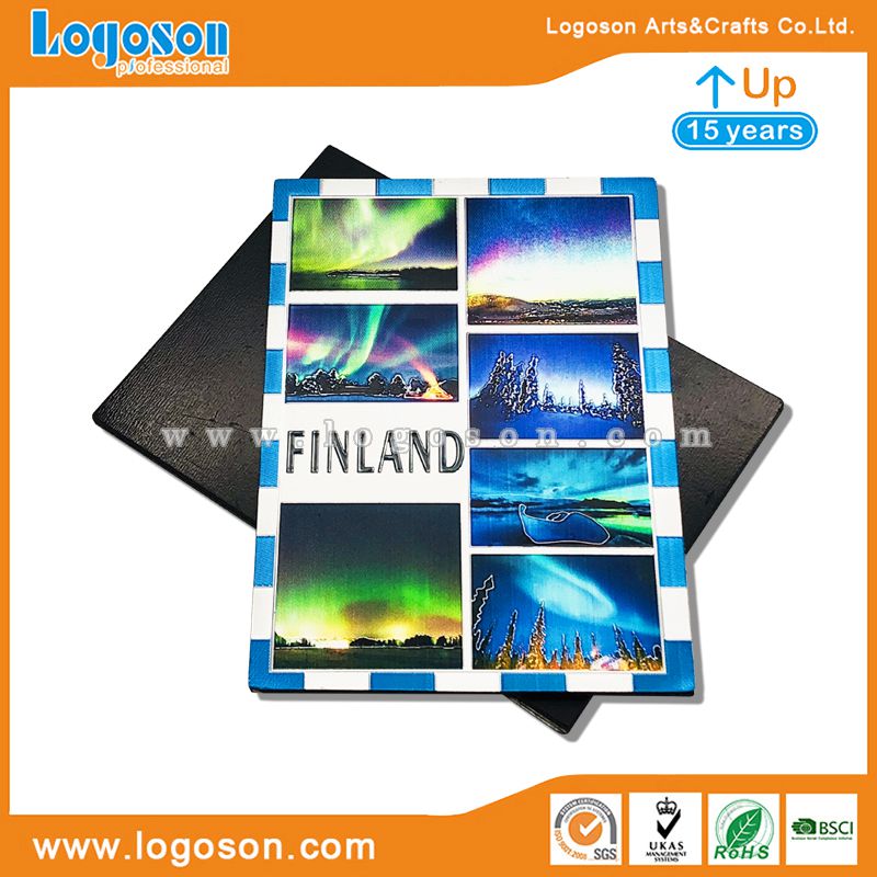 New Vivid Finland Aurora Printed Rectangle Ref Magnets Souvenirs