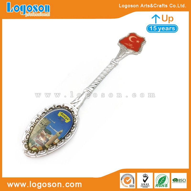Vintage Middle East Turkey Flag Souvenir Spoon Bulk Customize