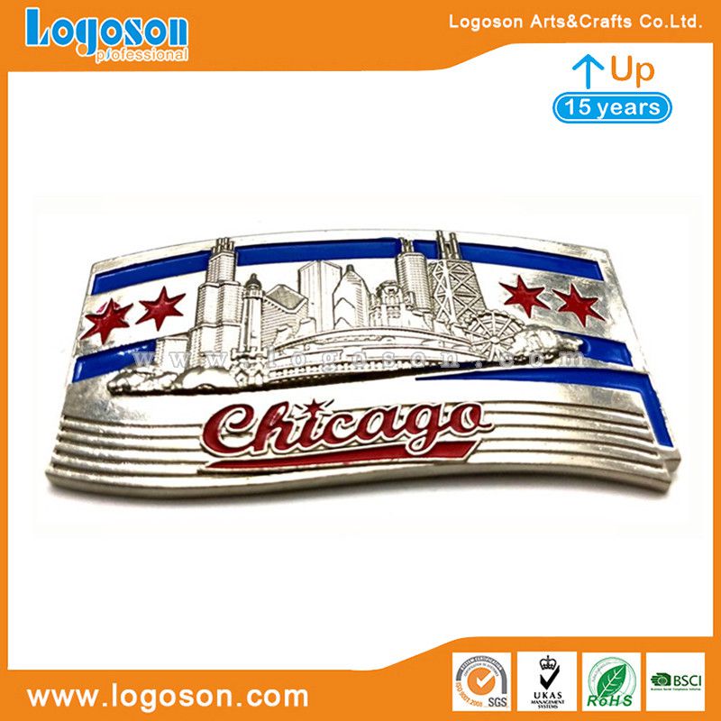 Chicago Souvenir Engraved Strong Refrigerator Magnets
