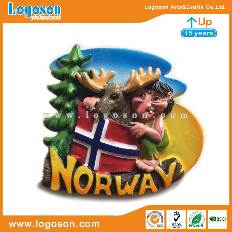 Norway Resin Made European Country Travel Magnets Wholesale