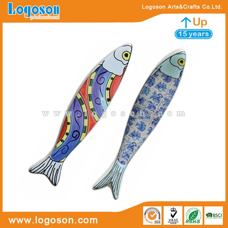 Fish Shaped Ceramic Refrigerator Magnets Souvenir Manufacturer