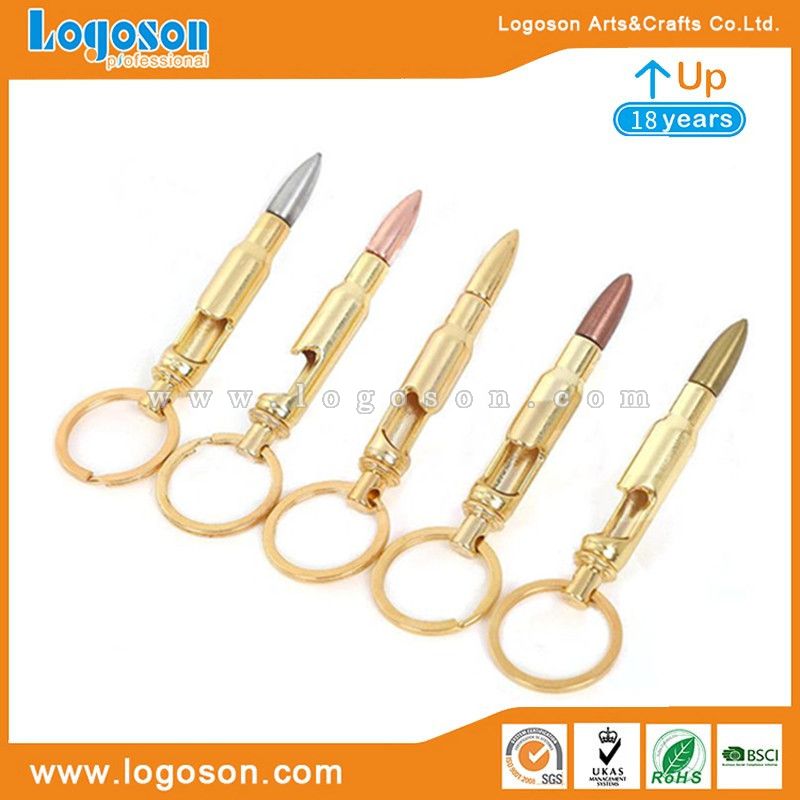 Personalized Bar Tool Small Engraved Bullet Bottle Opener Keychain
