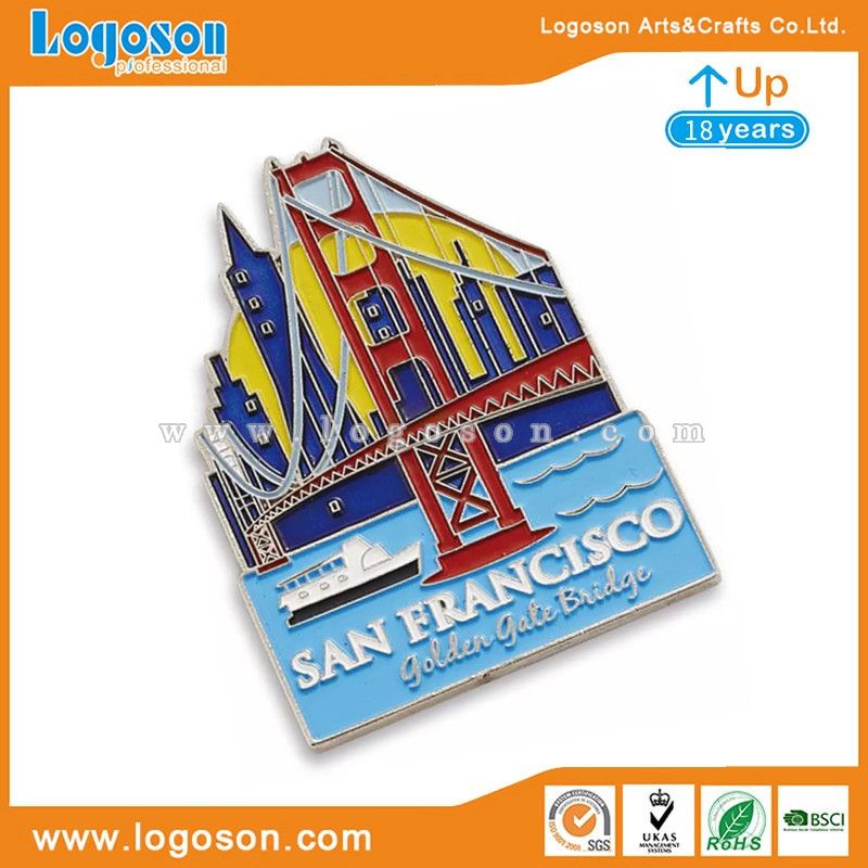 Quality San Francisco Golden Gate Bridge Metal Refrigerator Magnet